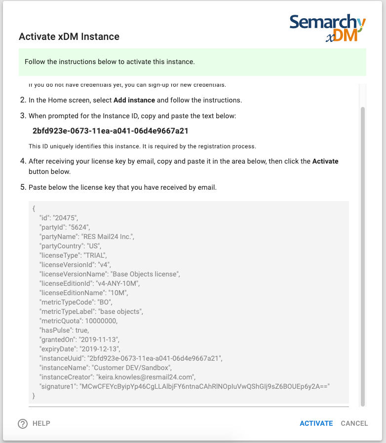 License Key Administration