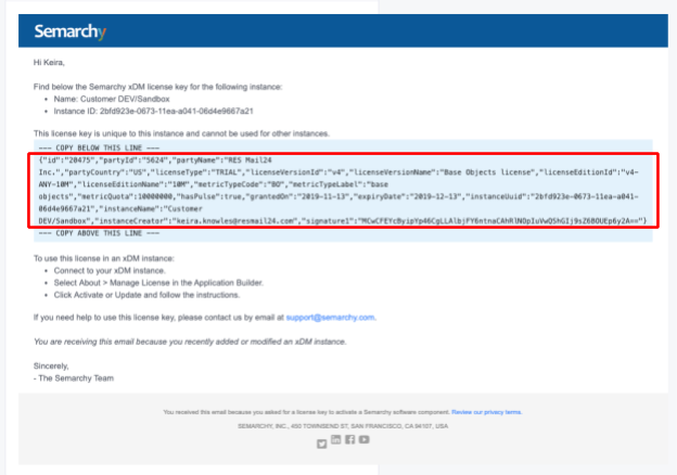 License Key Administration