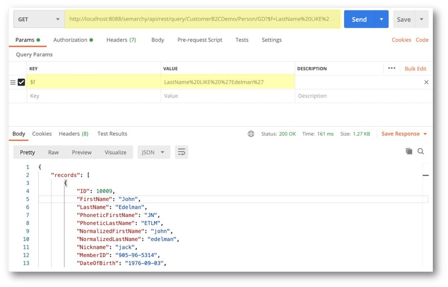 Query Data Via The Rest Api