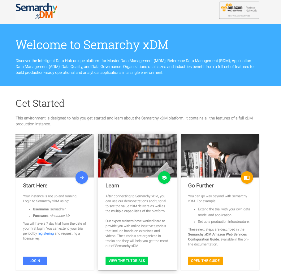 Install Semarchy xDM on AWS