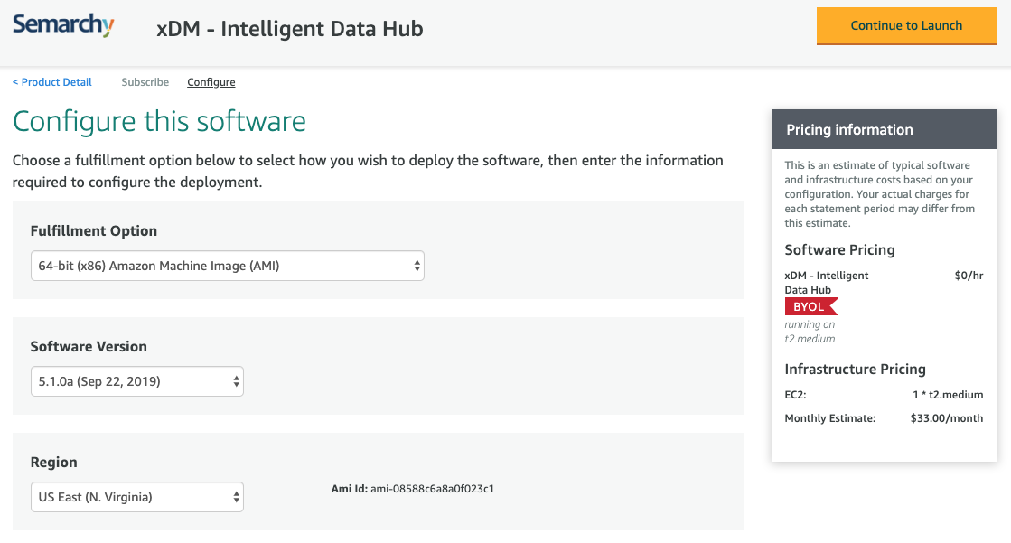 Install Semarchy xDM on AWS