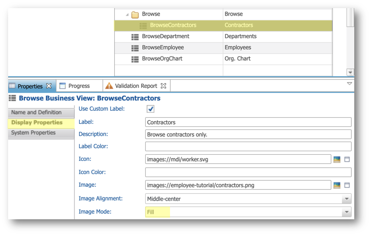 Search and Application Configuration