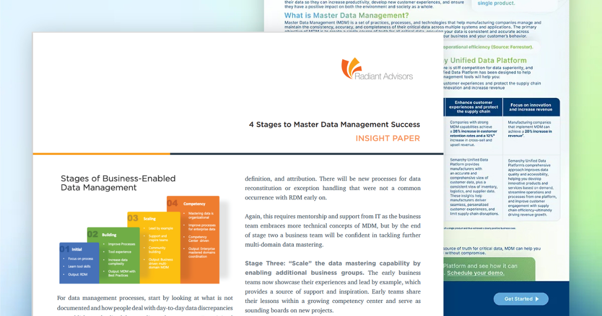 CP - Selecting the Right Master Data Management Solution: Best Practices & Use Cases UK Replay ...