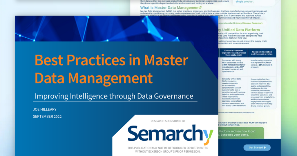 CP - Master Data Management – Aligning Data, Process, and Governance - UK Replay - Semarchy